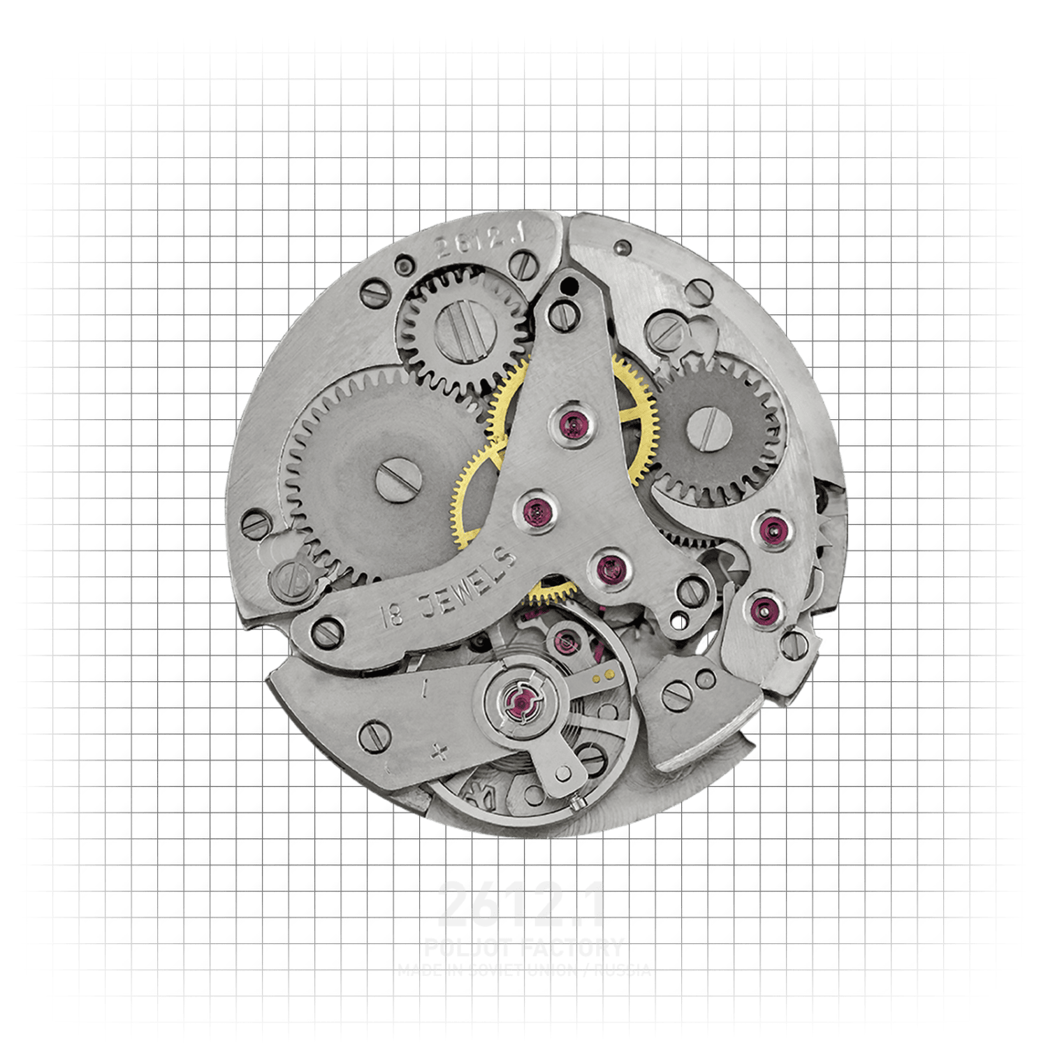 STRELA · Poljot 2612: Classic Alarm Clock Precision